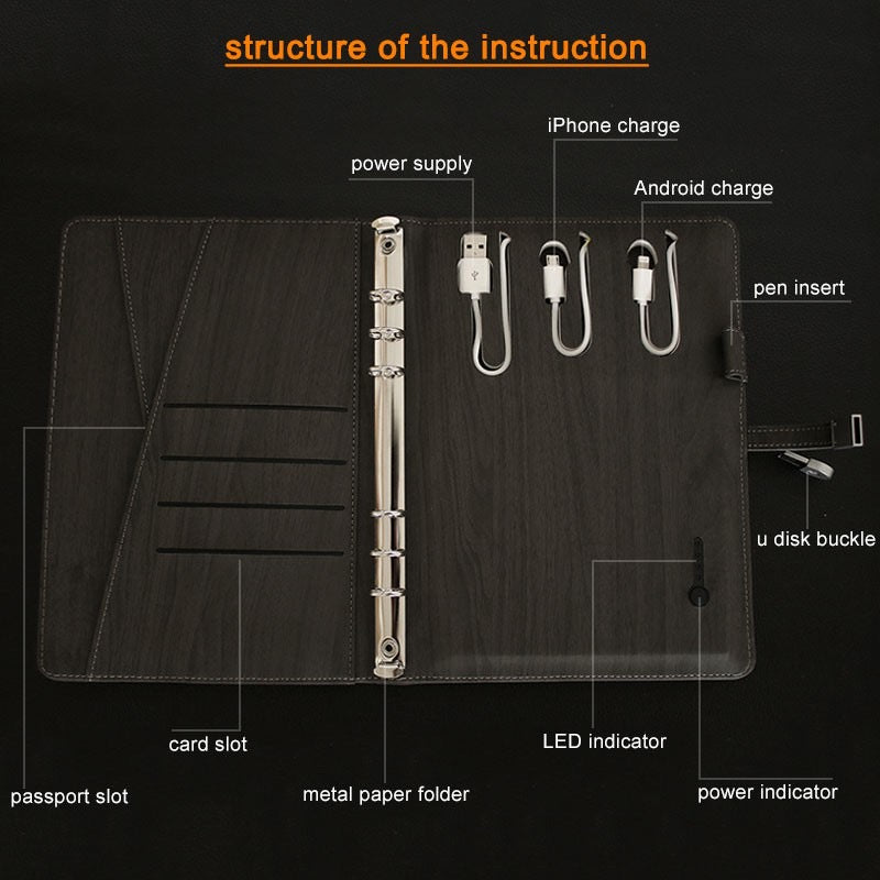 Planner with USB and Powerbank – SimplyG Gifts